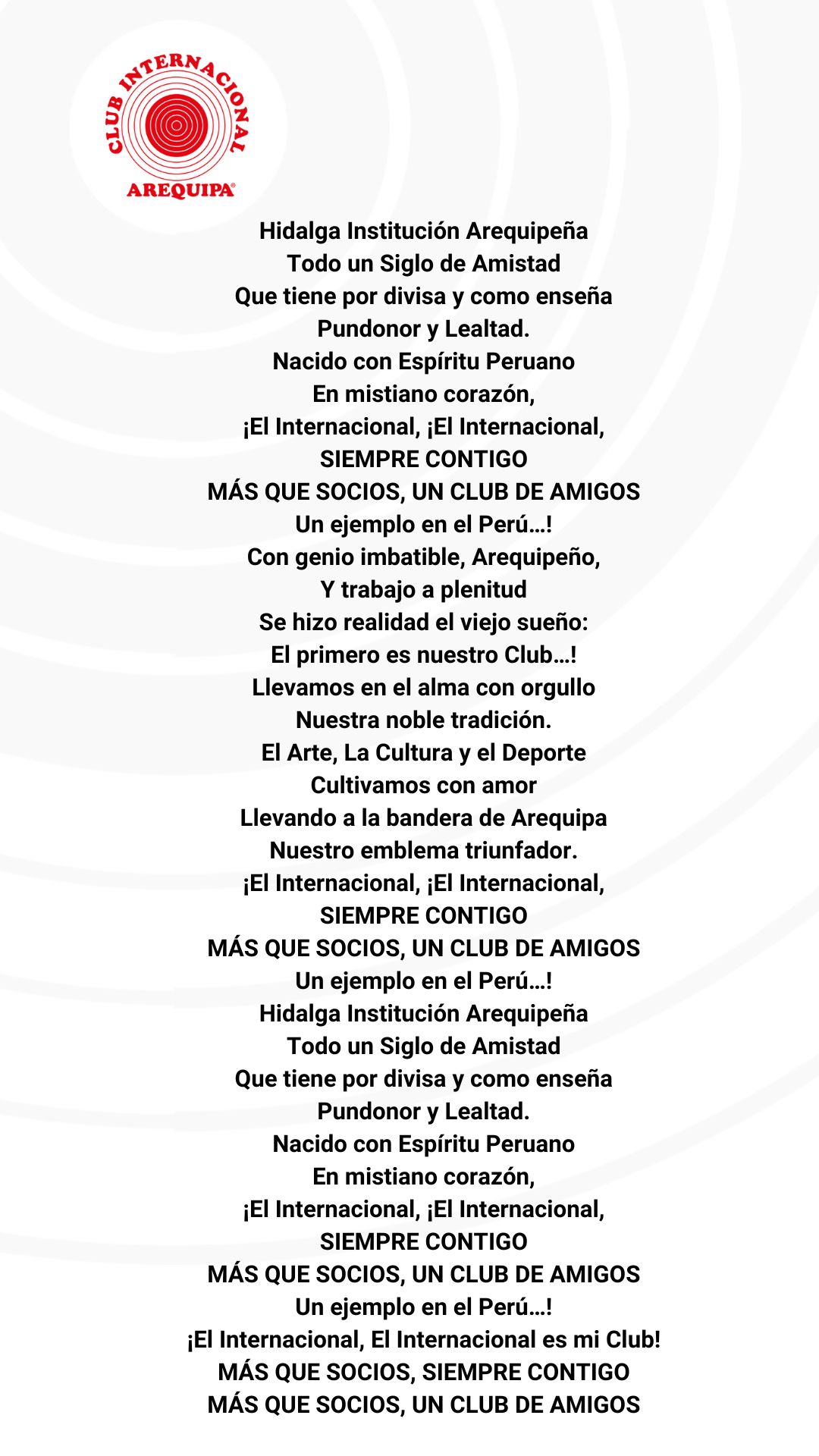 Conócenos - Club Internacional Arequipa