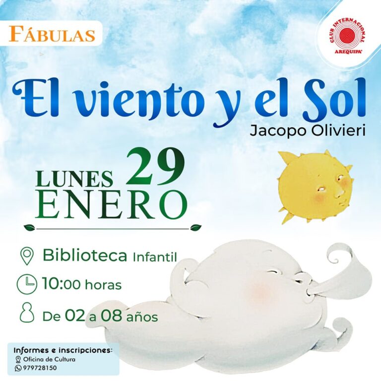 Fábulas infantiles: "El viento y el sol". - Club Internacional Arequipa